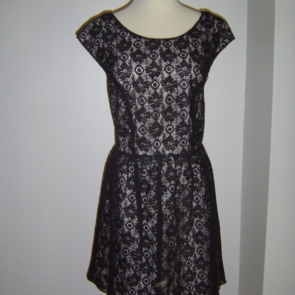 Atmosphere | Dresses | Atmosphere For Primark Black Lace Cut Out Skater ...